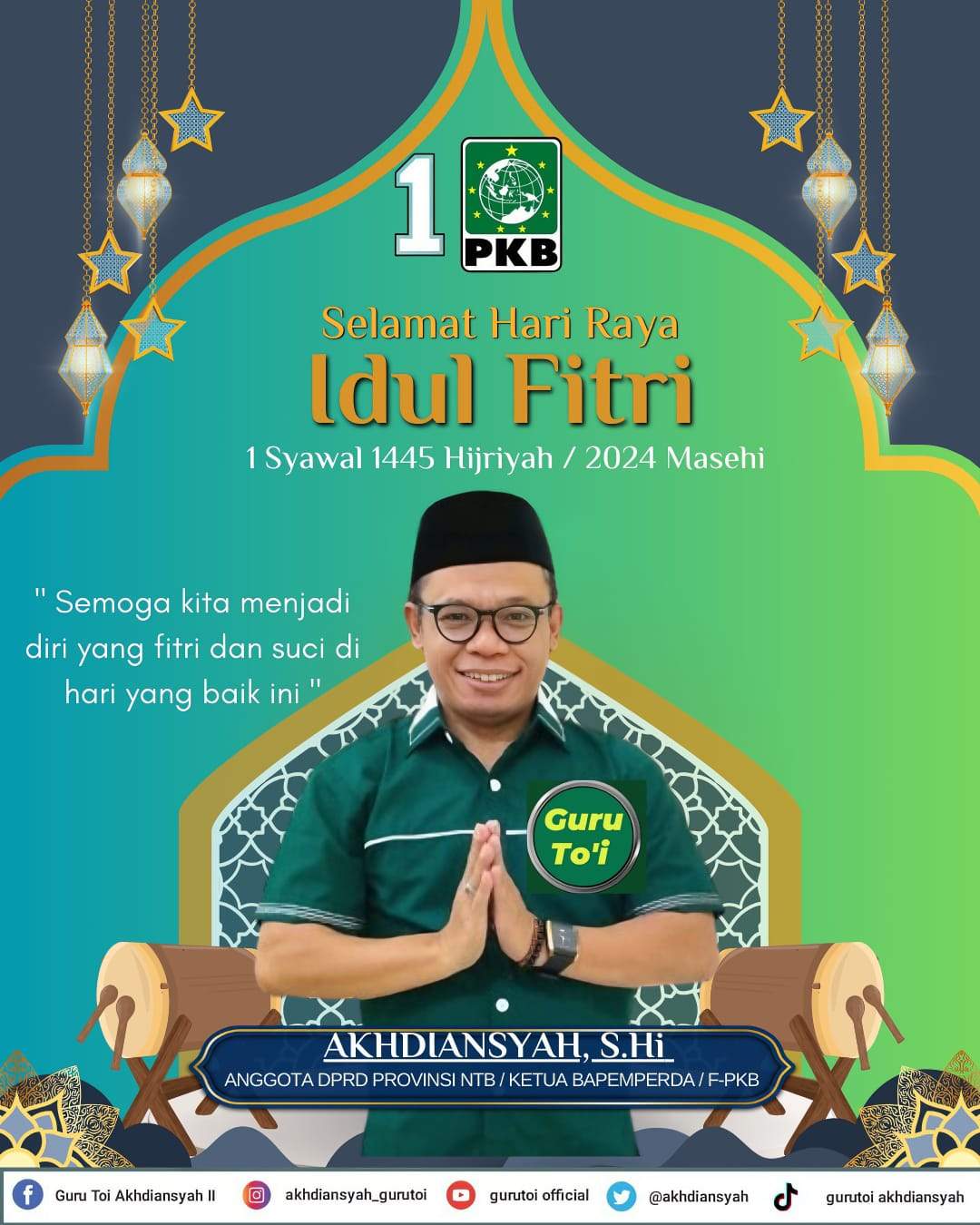 Akhdiansyah: Selamat Hari Raya Idulfitri 1445 H/2024 M